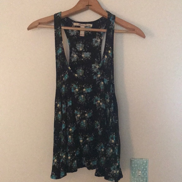 American Rag | Tops | American Rag Racerback Crop Floral | Poshmark